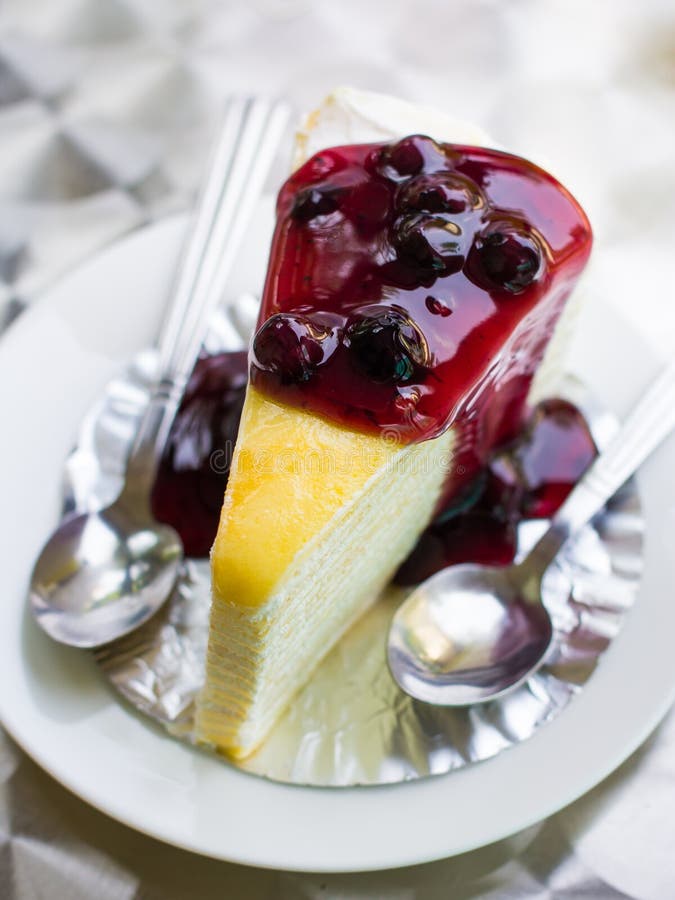 Blue berry cheese cake stock photo. Image of meal, cheese - 32160362