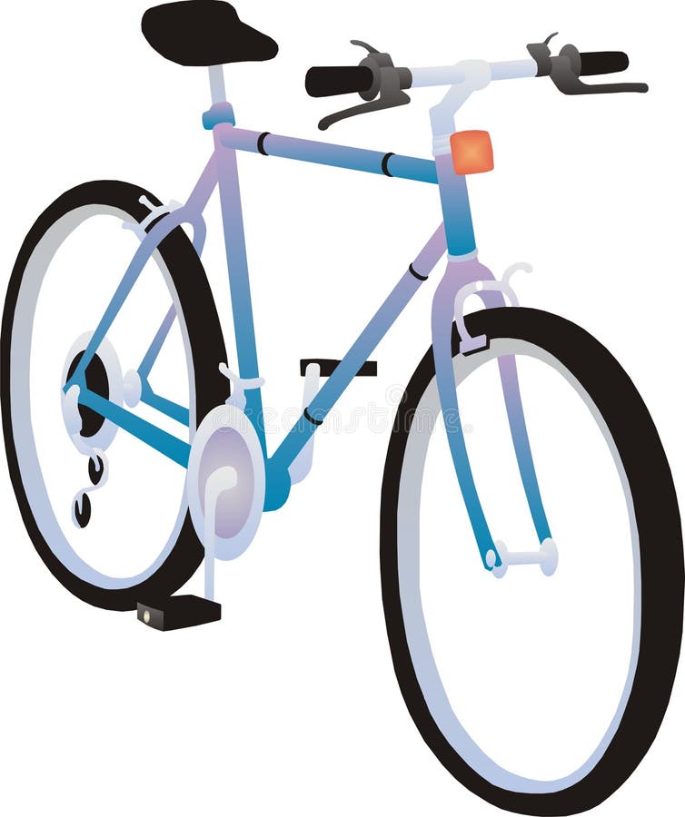 Cartoon bike stock vector. Illustration of healthy, clip - 18295240