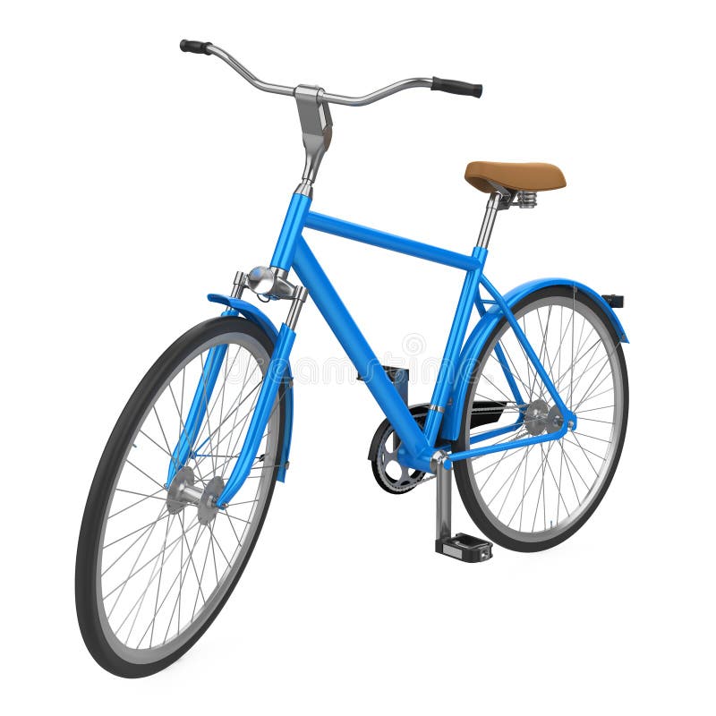 Blue Bicycle Isolated stock illustration. Illustration of frame - 296125383