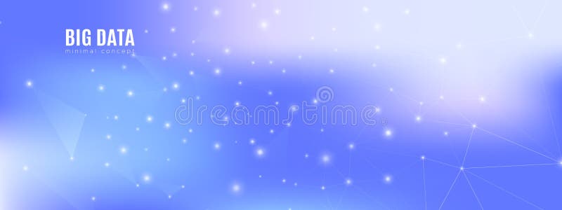 Blue Big Data Blue. Technology Digital Stock Vector - Illustration of ...