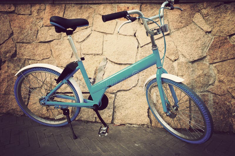 Blue bike stock image. Image of china, life, town, city - 84114963