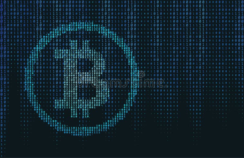 Vector Binary Code Bitcoin Concept Stock Vector - Illustration of cyber ...