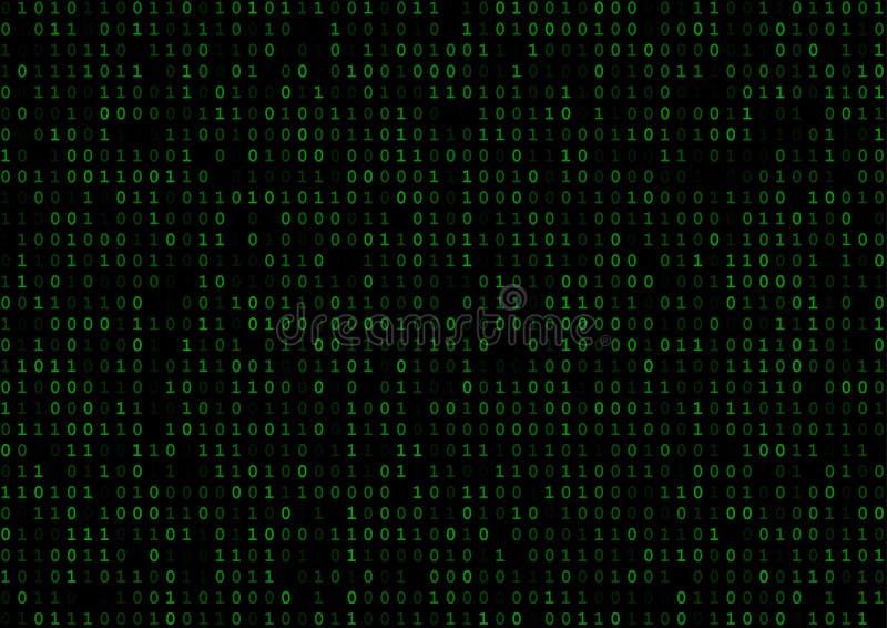 Blue binary code stock vector. Illustration of program - 141961368