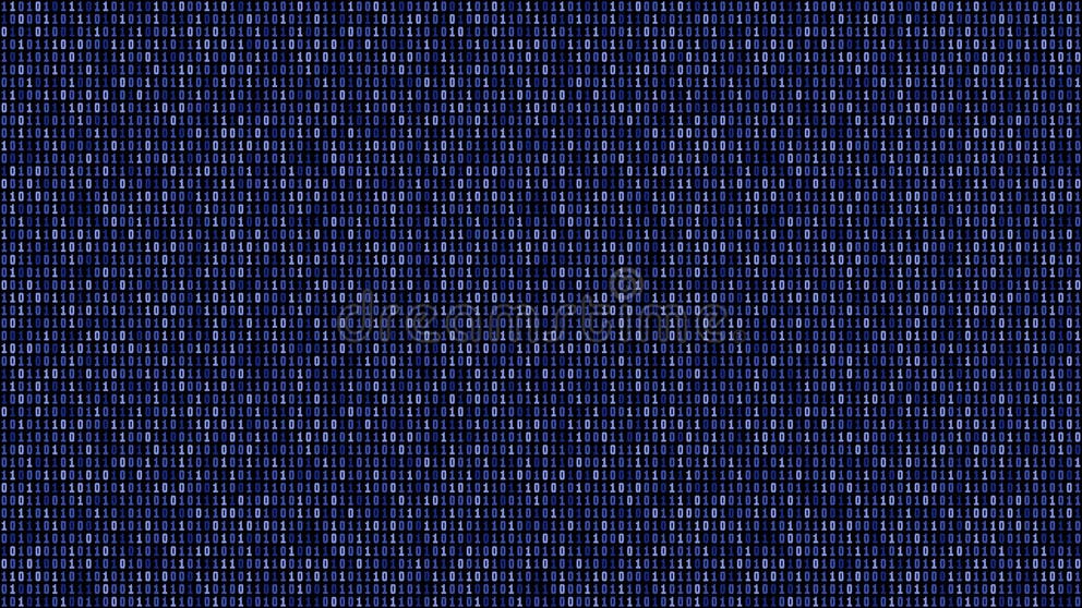 Blue binary code texture stock vector. Illustration of concept - 260886930