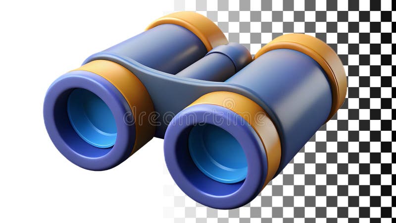 Blue Binoculars, Optical Instrument, Viewing Tool, and Exploration Icon ...