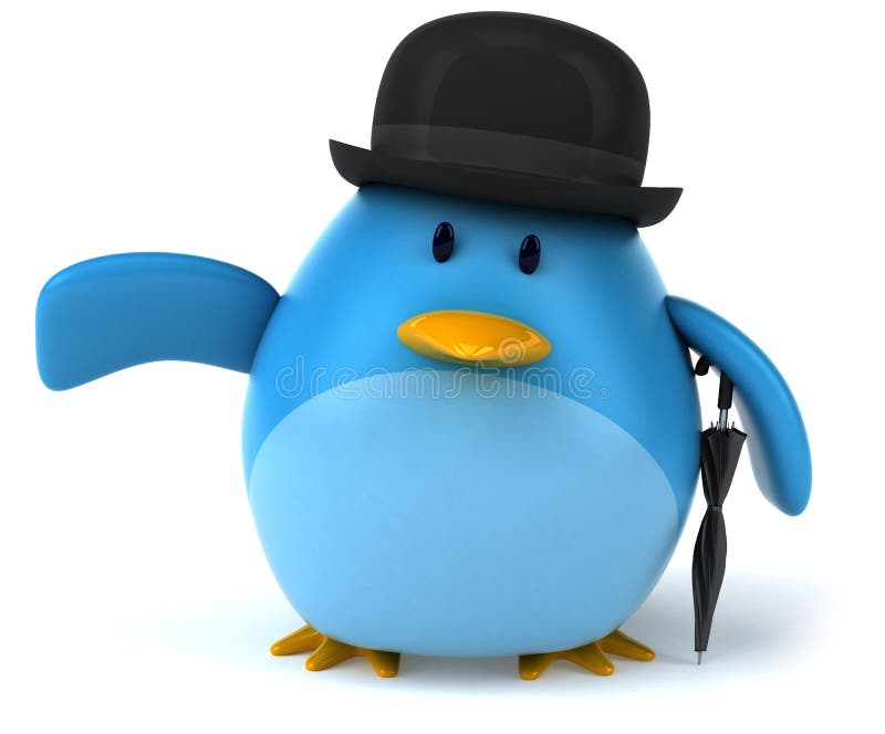 Detective Blue Bird stock vector. Illustration of clipart - 36559770