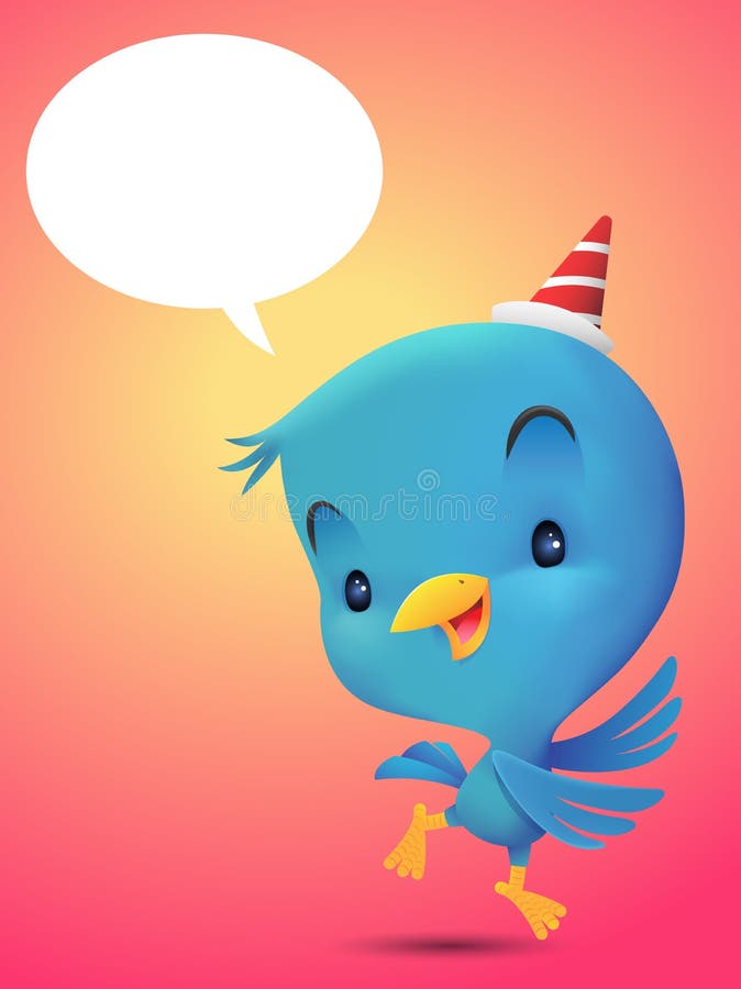 Blue Bird using tablet stock illustration. Illustration of geek - 24798166