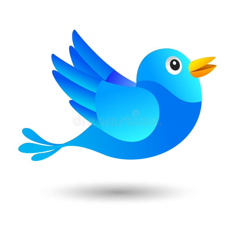 Twitter icon vector editorial stock image. Illustration of icon - 124936939