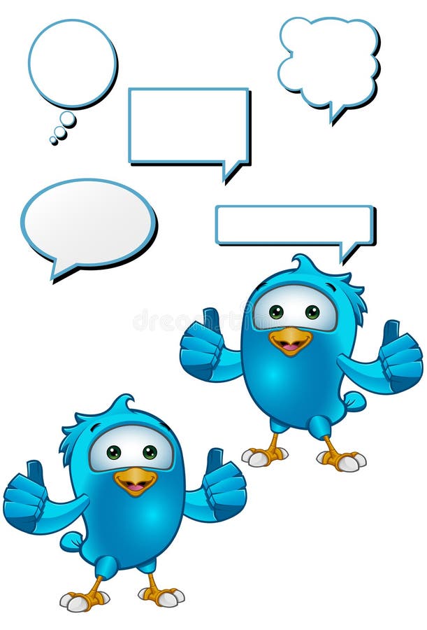 Blue Bird - Giving Two Thumbs Up Stock Vector - Illustration of wing ...