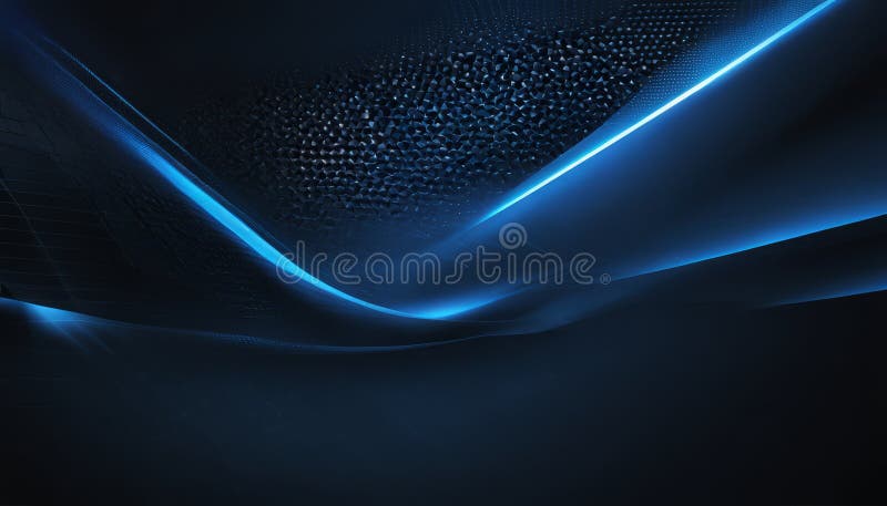 Blue and Black Abstract Background Stock Illustration - Illustration of ...