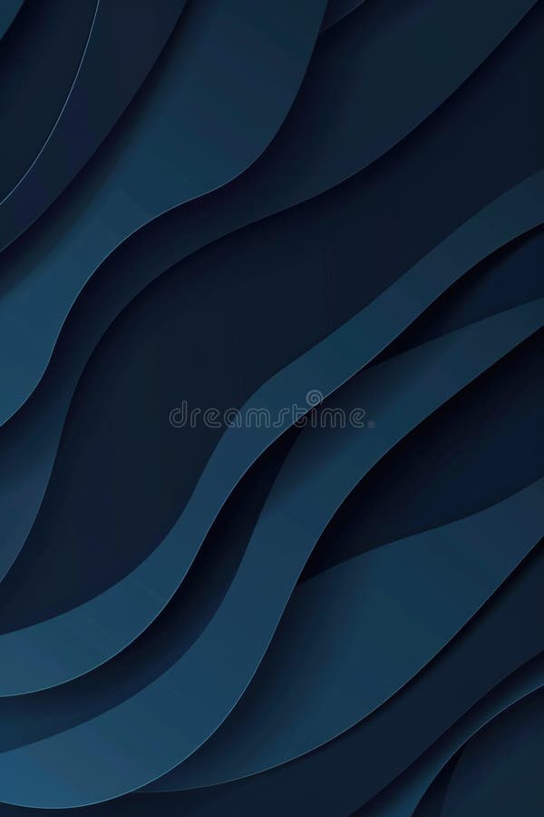 Blue and Black Abstract Design with Wave Pattern Stock Illustration ...