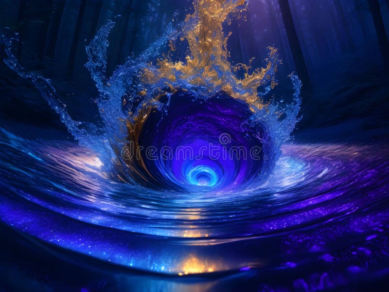 Blue-black Dark Purple and Violet Water Splash Wallpaper Stock ...