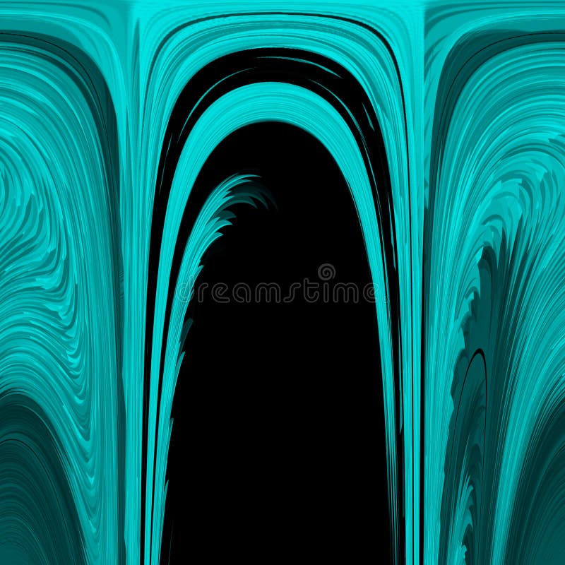 Blue and Black Graphic Design with Swirls and Wave Pattern in Rough ...