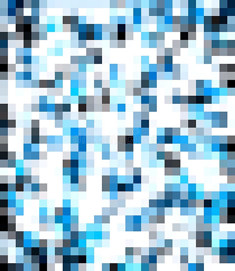 Blue and Black Square Pattern Abstract Stock Illustration ...