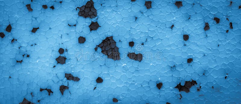 Blue and Black Polystyrene with a Visible Texture Stock Photo - Image ...