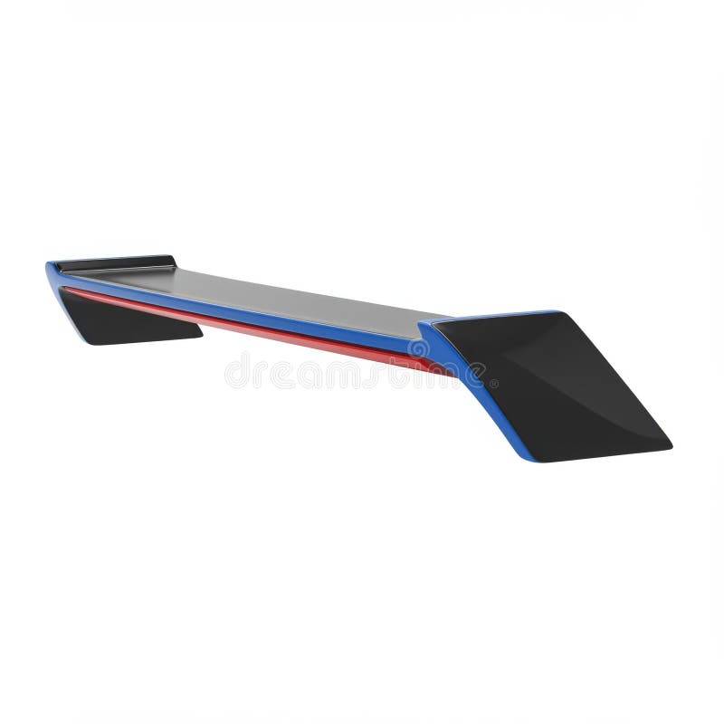Blue Black and Red Car Spoiler Stock Illustration - Illustration of ...