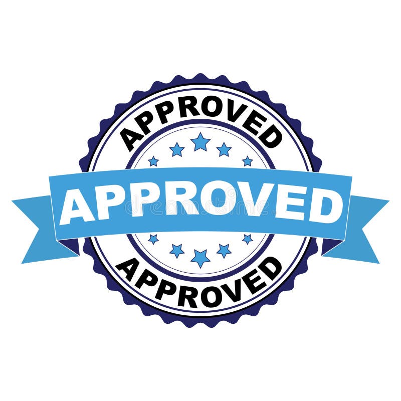Rubber Stamp with Approved Concept Stock Vector - Illustration of sign ...