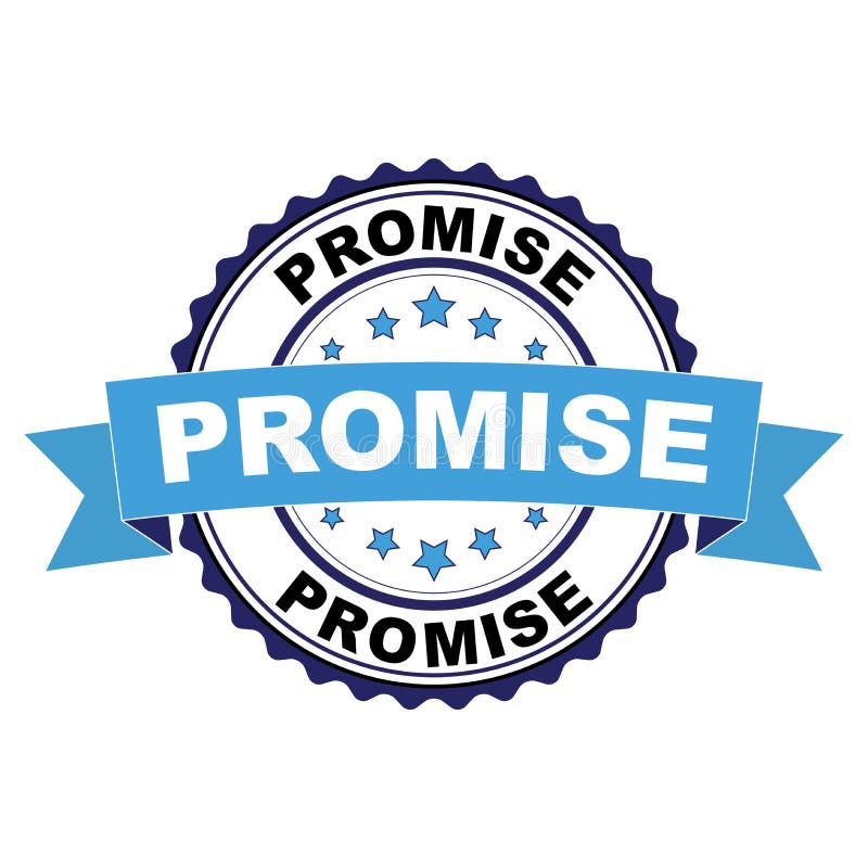 Rubber Stamp with Promise Concept Stock Vector - Illustration of ...