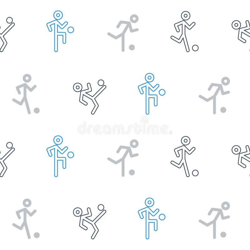 Blue Black Soccer Team Pattern and Background Stock Vector ...