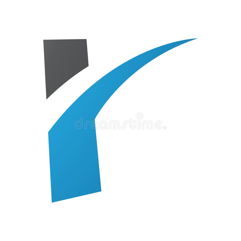 Blue and Black Spiky Shaped Letter R Icon Stock Vector - Illustration ...