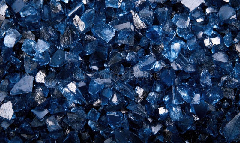 A Blue and Black Stone with a Shiny Surface Stock Photo - Image of ...