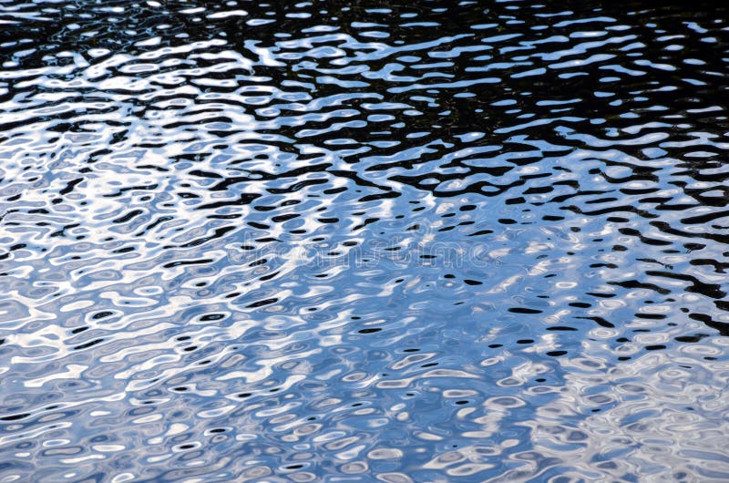 Ripples and Reflections in a Pebbled Stream Stock Image - Image of ...