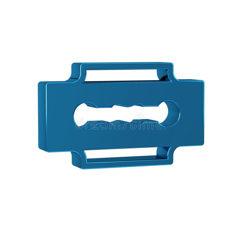 Blue Blade Razor Icon Isolated on Transparent Background. Stock ...