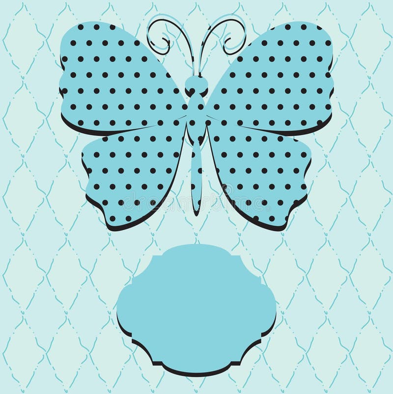 Blue blank card stock vector. Illustration of decorative - 16648066