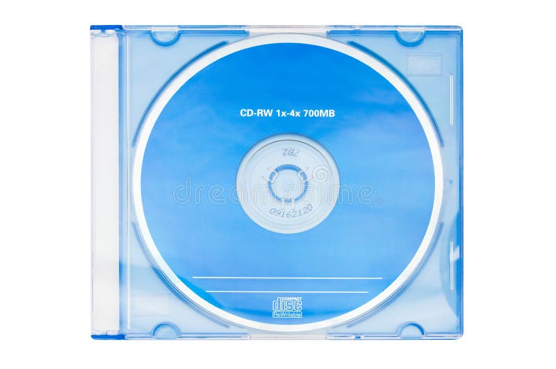Blue blank cd-rw stock image. Image of blank, storage - 3895069
