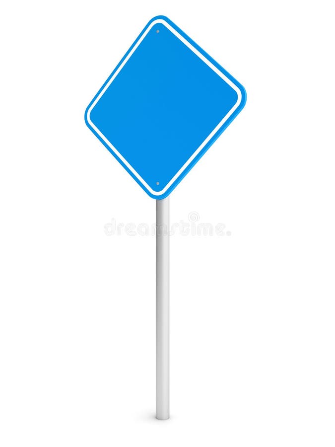 Red Blank Rectangle Traffic Sign Stock Illustration - Illustration of ...