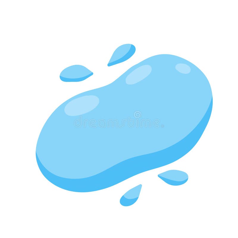 Blue Blob. Drop of Water. Abstract Blue Shape Stock Vector ...