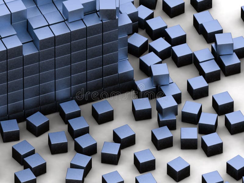 Blue blocks stock illustration. Illustration of elements - 21509313