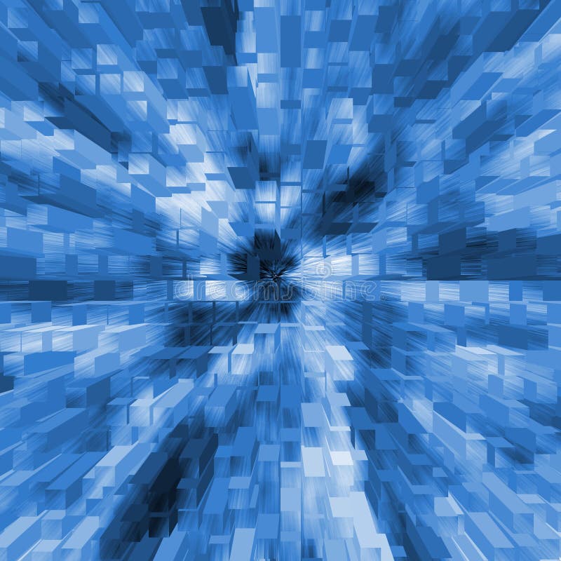 ERP In Blue Blocks, Flat Design Stock Illustration - Illustration of ...