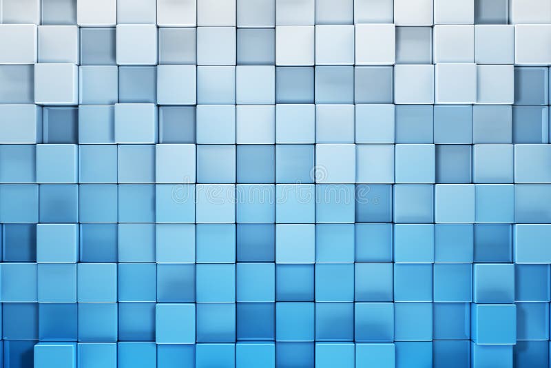 ERP In Blue Blocks, Flat Design Stock Illustration - Illustration of ...