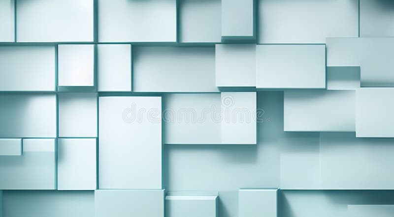 Blue Blocks Wall Background Stock Illustration - Illustration of ...