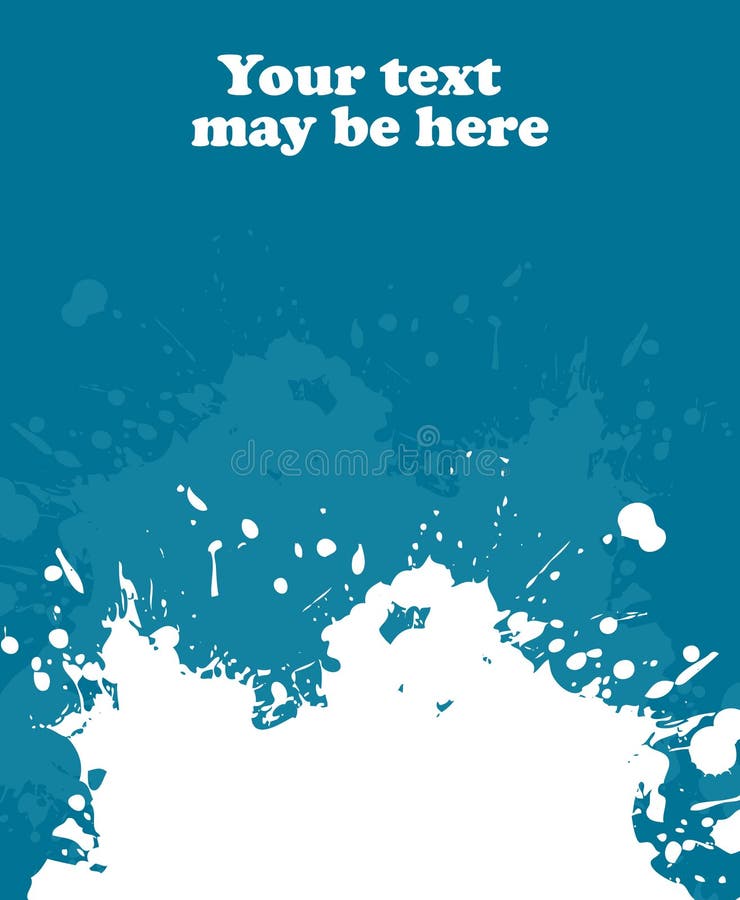 Ink blue blot stock vector. Illustration of black, modern - 11878558