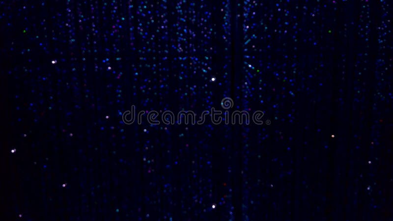 Blue Blurred Background of LED Flashing, Blinking and Flickering Bulbs ...