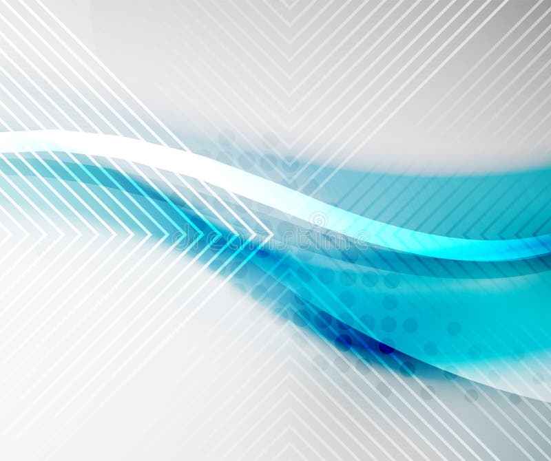 Blue Blurred Blank Business Layout Stock Vector - Illustration of ...