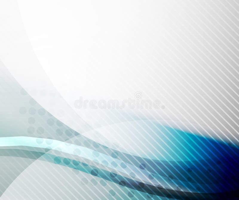 Blue Blurred Blank Business Layout Stock Vector - Illustration of ...