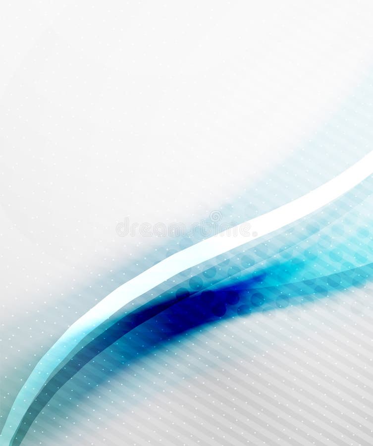 Blue Blurred Blank Business Layout Stock Vector - Illustration of ...