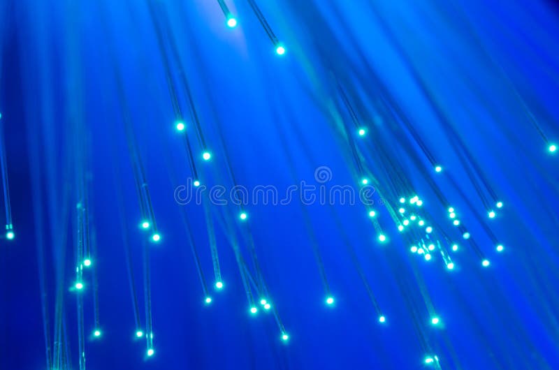 Blue Blurry Fiber Optics stock image. Image of bright - 52661569