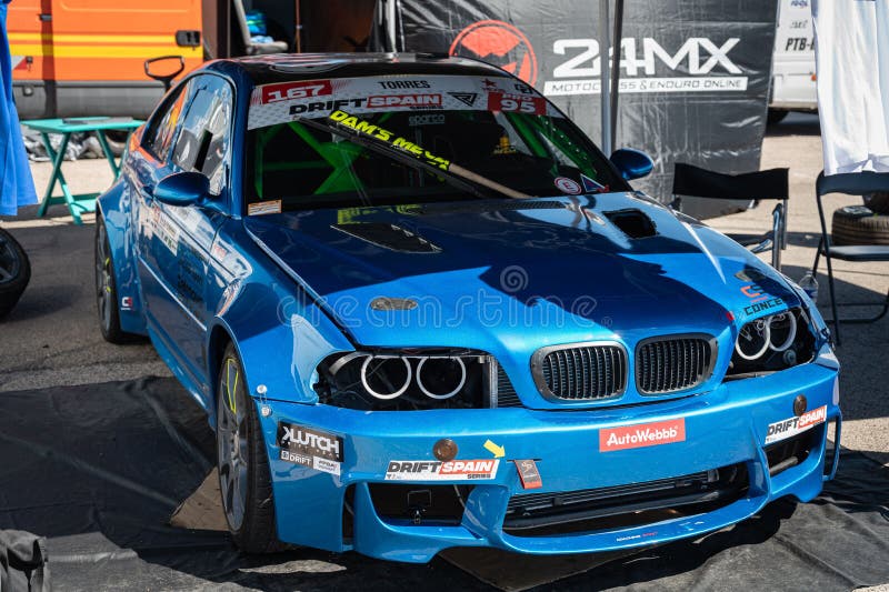 Blue BMW E46 Being Tuned for Drift Competitions Editorial Photo - Image ...