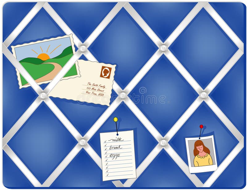 Blue board pin ribbon 向量例证. 插画 包括有 编排者, 法国, 空白的, 交叉, 会议室 - 7985604