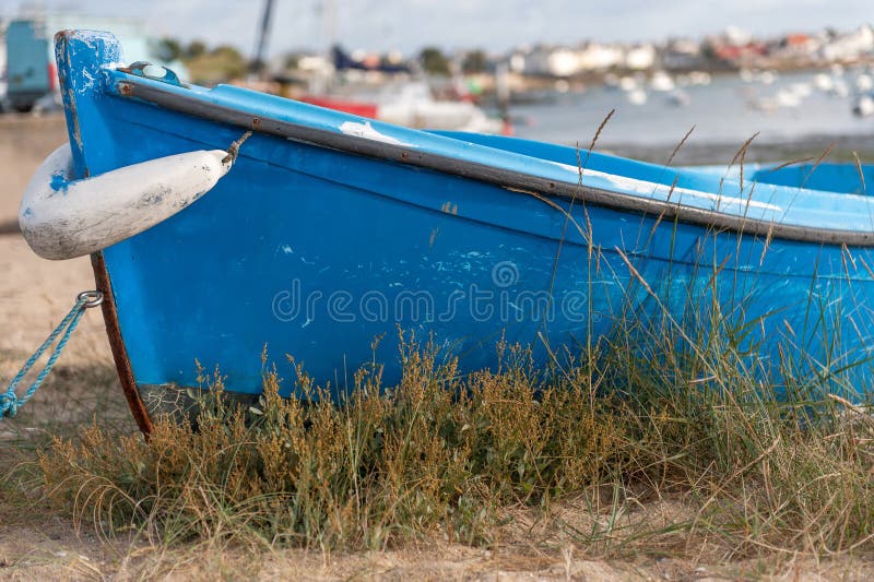 Blue boat stock photo. Image of dinghy, summer, rowing - 45121556
