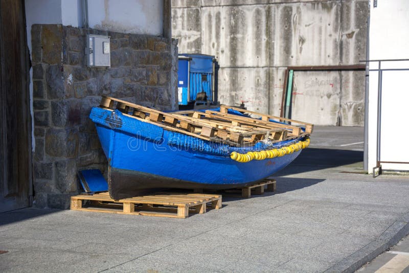 Blue boat 5 stock photo. Image of rustic, boat, rusticphoto - 131175152