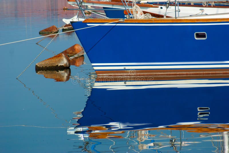 Blue boats stock photo. Image of ship, harbour, harbor - 69800992