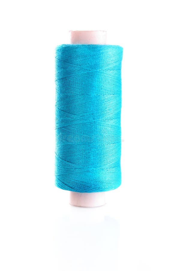 Blue Bobbin Thread Isolated Stock Image - Image of hobby, string: 17862027