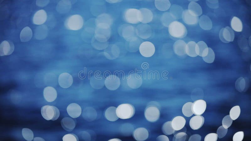 Blue Bokeh Moving Background. Stock Video - Video of blue, sparkling ...