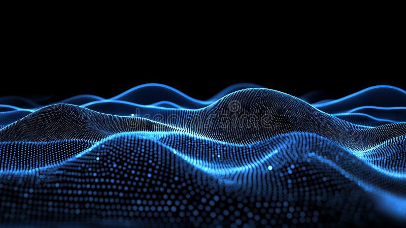 A Blue Bokeh Light Flare on a Black Background, Designed for Use in ...