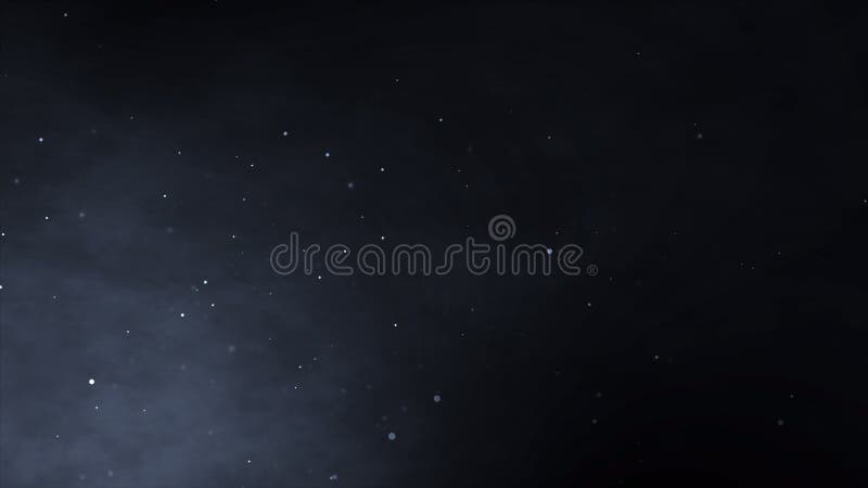 Blue Bokeh Particles Glitter Awards Dust Gradient Abstract Background. Futuristic Glittering in ...